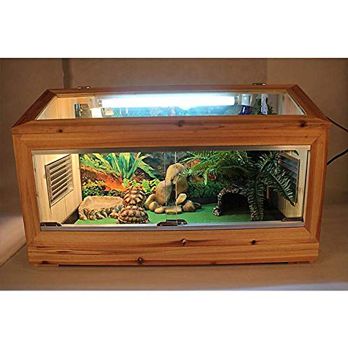 Tfwadmx 39" X 20" Reptile Carpet Mat Substrate Liner Bedding Reptile Supplies for Terrarium Lizards Snakes Bearded Dragon Gecko Chamelon Turtles Iguana (2 Pack)