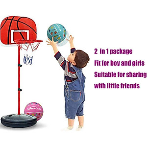 Senston Kids Basketball Size 3, Mini Basketball Toddlers Basketball Ball for Girls Boy, Gifts for Kids…