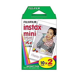 Fujifilm Instax Mini 9 Instant Camera (Cobalt Blue) with Film Twin Pack Bundle (2 Items)