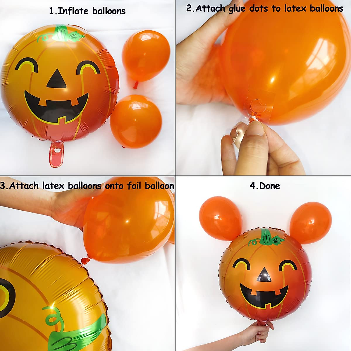 92 Pcs Mickey Minnie Halloween Birthday Party Kit Mickey Happy Birthday Banner Cake Topper Cupcake Toppers Balloon Arch for Mickey Minnie Theme Halloween Birthday Party Decorations