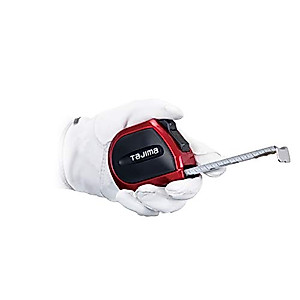 Tajima SSSF-25BW 25 ft. x 1 in. Standard Steel Sigma Stop Tape Measure with Safety Belt Holder