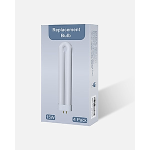 Bug Zapper Replacement Light Bulb for 15 Watt Insect Attracting Lamp, 7.5-inch FUL 15W-BL U-Shaped Bulb for BB-15wht BZ-15, BF35 BK-15D, JY-02, K15, X3, T6, T8, T9, B1515 UV15, FP15, TZ15 Bug Zapper