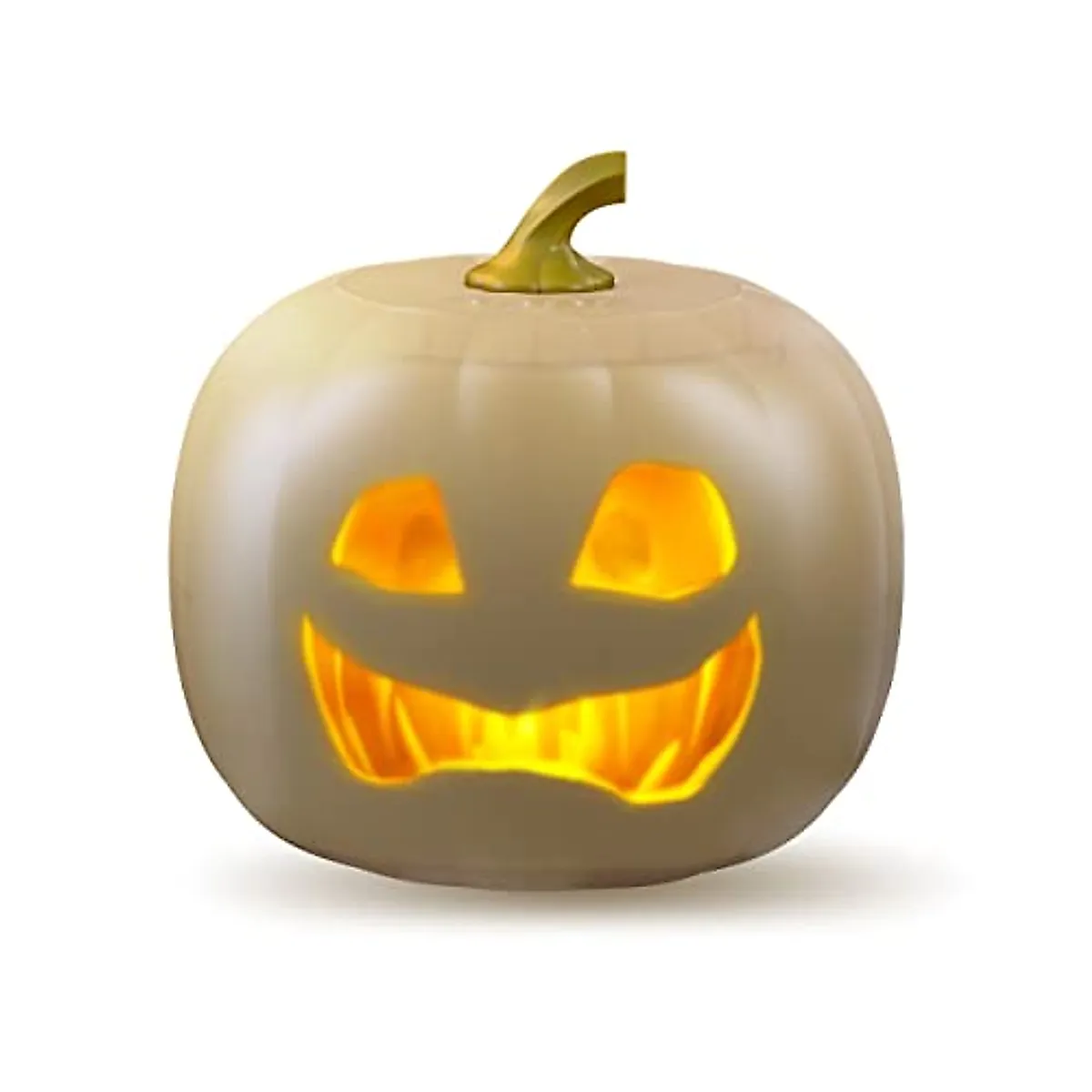 ANIMAT3D Jabberin Jack Talking Animated White Pumpkin with Built in Projector & Speaker Plug'n Play