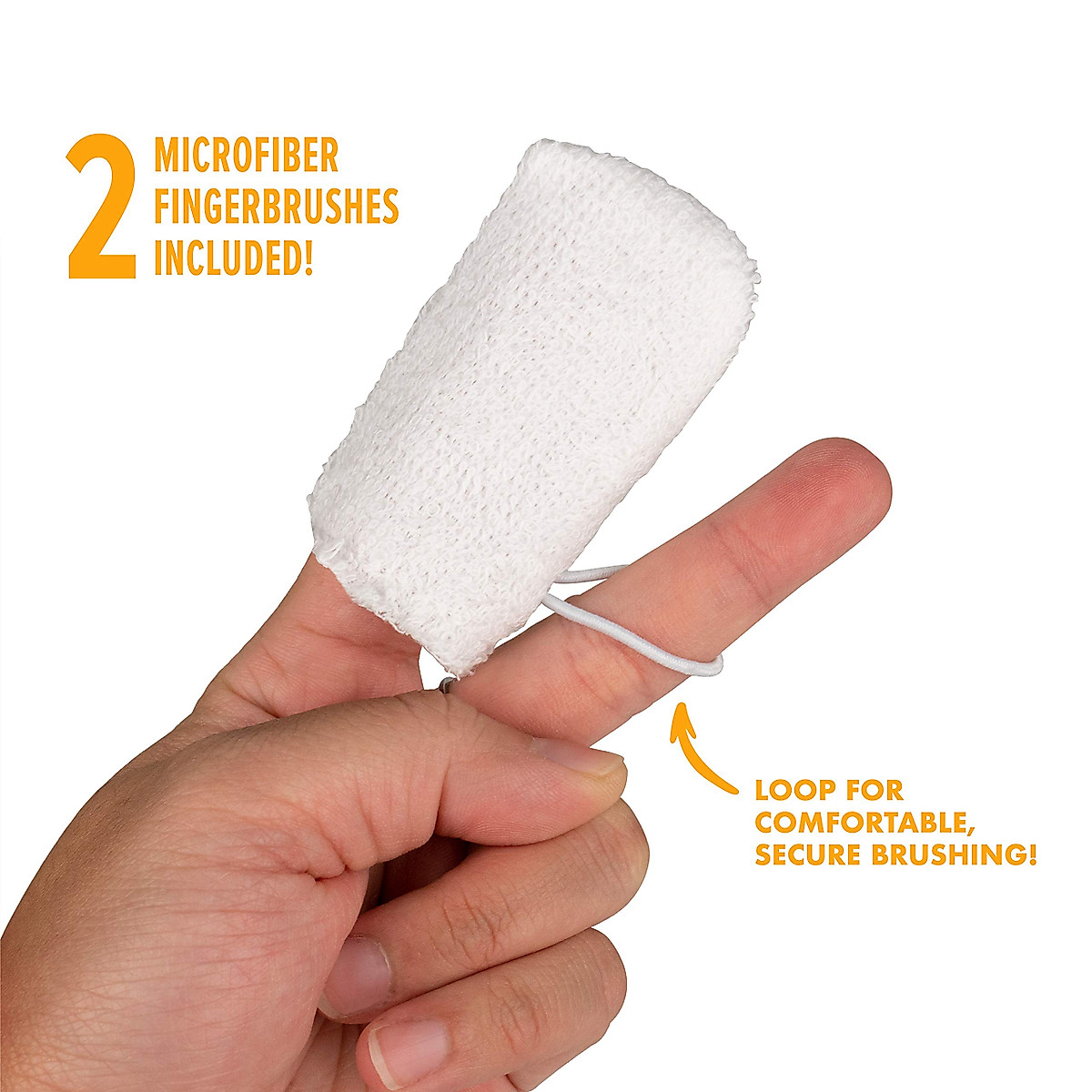 Arm & Hammer Dip & Brush Fresh Breath Enzymatic Toothpaste Kit for Cats and Kittens with 2 Microfiber Finger Bushes, 2.5 Ounces, Tuna Flavor | Cat Dental Care Kit