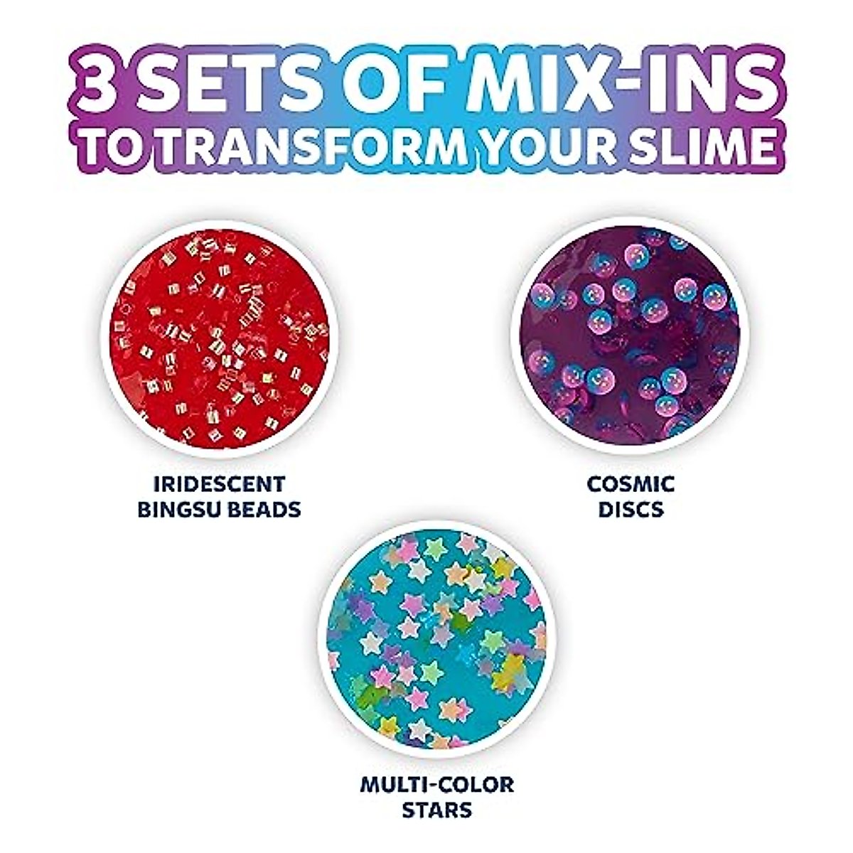 Elmer’s Gue Premade Slime Bucket, Space Adventure Theme, Includes 3 Lb. Bucket with 3 Types of Slime and 3 Sets of Add-ins