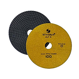 Stadea PPW116X 4" Diamond Granite Polishing Pads Set For Granite Quartz Stones Polish