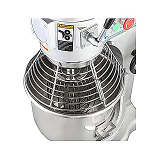 INTBUYING Commercial Food Mixer 15L Dough Kneading Machine Commercial Food Stand Mixer Double -speed Double-acting 304 Stainless Steel