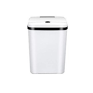 CZDYUF 15L Smart Trash Can Household USB Charging Light Energy Trash Can Automatic Induction Dustbin with Lid Kitchen Bathroom Dustbin (Color : OneColor)