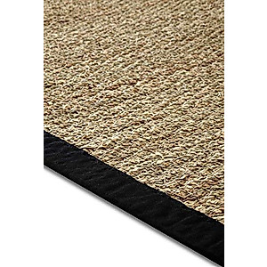 Chesapeake Seagrass Area Rug with Black border (24"x36")
