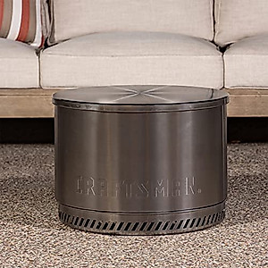 CRAFTSMAN 19.5" Bonfire Lid for Smokeless Fire Pit Stainless Steel Lid Outdoor firebowls BBQ & Camping Accessory