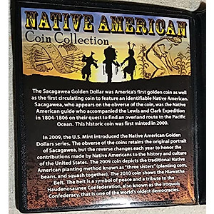 2000 P FIRST YEARS of ISSUE! 2000-2010 NATIVE AMERICAN $1 COIN COLLECTION in POSH HOLDER w HISTORY/CoA! GREAT GIFT! $1 Seller Perfect Uncirculated