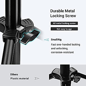 SMALLRIG Photography Light Stand 110"/9.2ft/280cm, Air-Cushioned Aluminum Photo Video Tripod Stand with 1/4" Screw for Softbox, Studio Light, Reflector and Ring Light, Max Load 8kg, RA-S280-3736