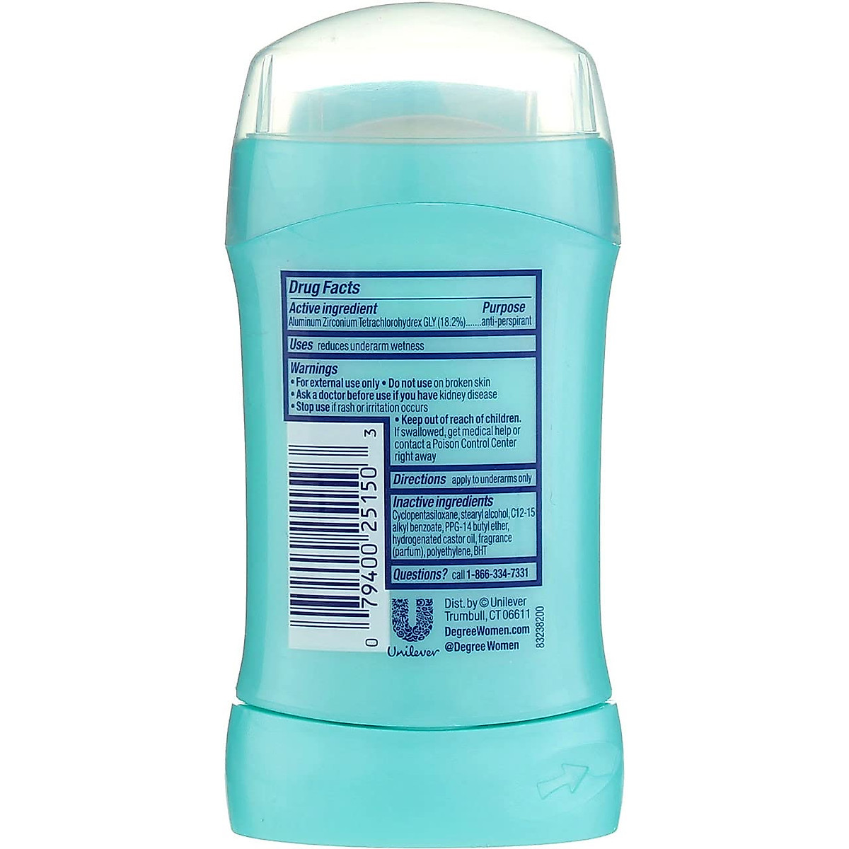 Degree Women Antiperspirant Deodorant Stick, Sheer Powder 1.6 oz