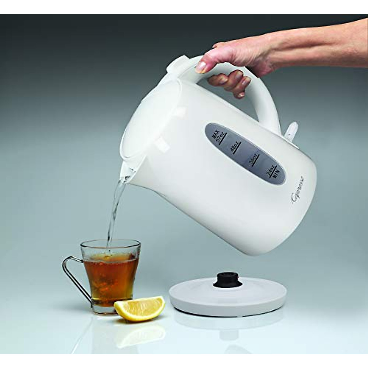 Capresso 279.02 Electric Water Kettle, 57 oz, White