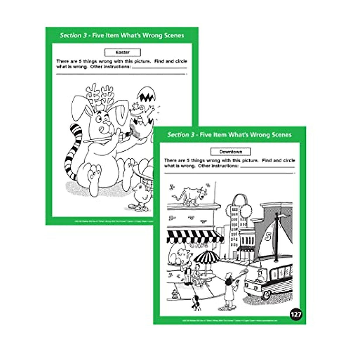 Super Duper Publications | Webber® Big Box of “What’s Wrong with This Picture?” Scenes | Critical Thinking Skills | Speech and Language Resource