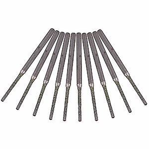 BQLZR 1.5MM Silver Extended Gems Diamond Drill Bits Bowlder Pearls Jewelry Agates Hole Drill Bits Diamond Coated Tip Pack of 10