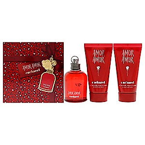 Cacharel Amor Amor Gift Set for Women, Eau de Toilette Spray Perfume 1.7 Fl. Oz., 2 Pack Body Lotion 1.7 Fl. Oz.