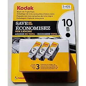 KODAK 10 Series Black Ink Cartridge - 3 Pack