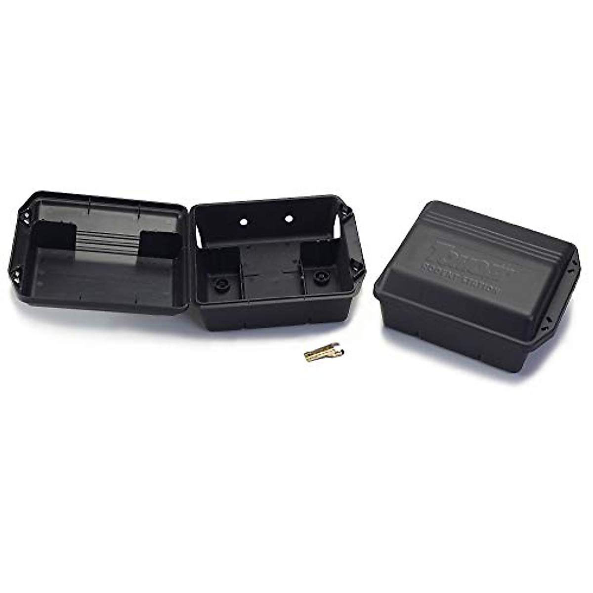 Tomcat Rodent Station, Includes 1 Rodent Station with 4 Bait Securing Rods and 1 Security Key - Fits Rat or Mouse Sized Traps (Baits & Traps Sold Separately) - Use Indoors or Outdoors