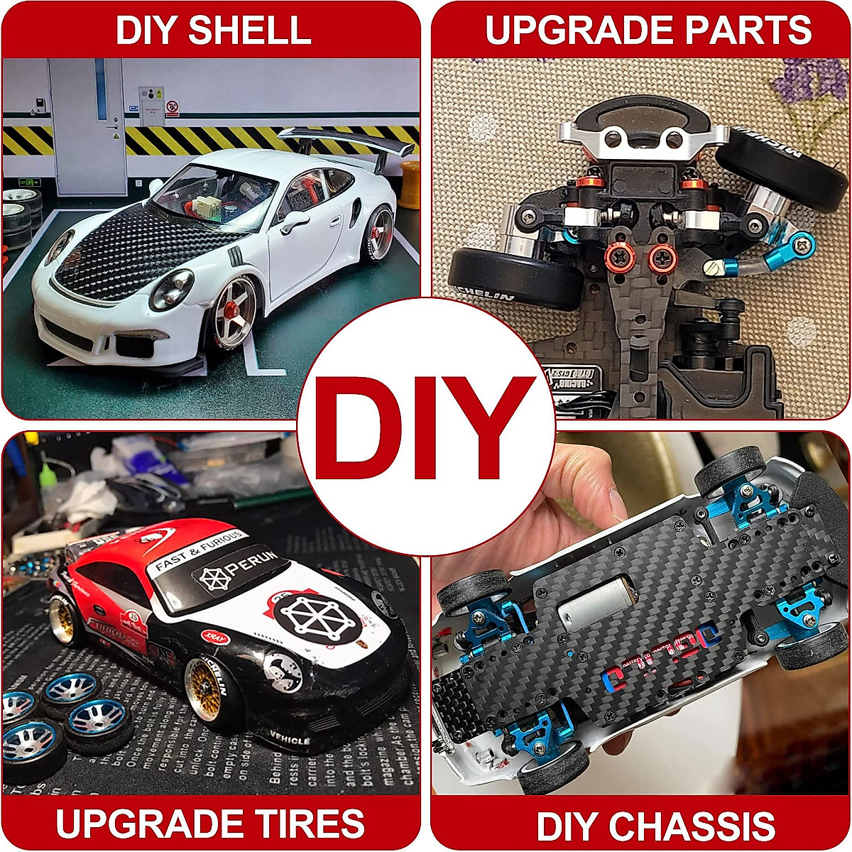 TesPower Drift RC Car,1/28 Scale Wltoys K969 2.4GHz 4WD 30KM/H High Speed RC Drift Car RC Sport Racing Car with 2 Battery for Adults Boys Gifts (RTR)