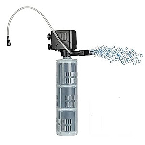 AQUA-ATL 480 GPH Aquarium Submersible Internal Filter for (Up to 160 Gallon) Fish and Turtle Tank Pond (480 GPH Filter)