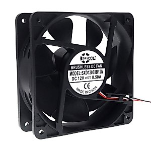SXDOOL 12038 120mm x 38mm 3000rpm High Airflow CFM 12V 3pin FG DC Brushless Ball Bearing Cooling Fan