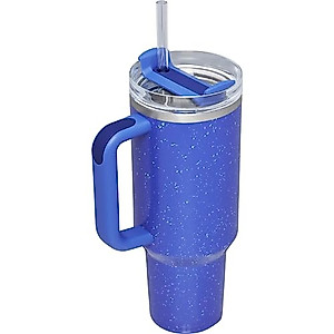 Stanley Quencher H2.0 FlowState Stainless Steel Vacuum Insulated Tumbler with Lid and Straw for Water, Iced Tea or Coffee, Smoothie and More, 40oz - Deep Iris Speckle