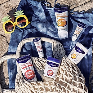 Clearasil Stubborn Acne Control 5in1 Spot Treatment Cream, Maximum Strength, Benzoyl Peroxide Acne Medication, Fights Blocked Pores, Pimple Size, Excess Oil, Acne Marks & Blackheads, 1 oz (Pack of 4)