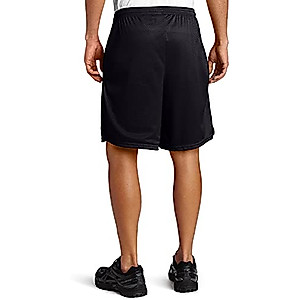 Champion -Mens 9' Shorts, Mesh Shorts, 9', Mesh Basketball Shorts, Mesh Gym athletic shorts, Black-407q88, Small US
