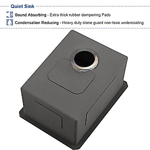 12 Inch Black Undermount Bar Sink, Hovheir 12x16 Matte Black Stainless Steel Bar Sink 16 Gauge Single Bowl Small Kitchen Sink Small Wet Bar Prep Rv Kitchen Sink with Bottom Grid