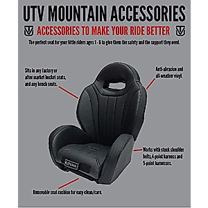 UTVMA Mini Bucket Seat for kids (Fits Stock and Aftermarket Seats)