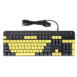 Mechanical Keyboard, N‑Key Rollover Suspension Keycap 104 Keys Ergonomic Mechanical Gaming Keyboard, for Computer Notebook PC Gamers