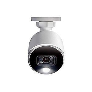 Lorex Indoor/Outdoor 4K Analog Security Camera, Add-On Bullet Camera for Wired Surveillance System, Active Deterrence and Color Night Vision, 1 Bullet Camera