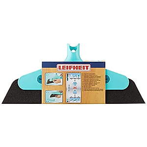 Leifheit Classic Foam Broom for Click System Handles, width 34 cm, Useful for Allergy Suffers as Dust is not Whirled Up, No Dust Cloud