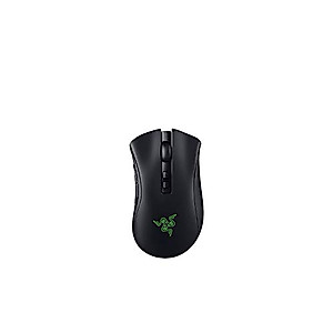 Razer DeathAdder v2 Pro Wireless Gaming Mouse: 20K DPI Optical Sensor - 3X Faster Than Mechanical Optical Switch - Chroma RGB Lighting - 8 Programmable Buttons - Classic Black (Renewed)