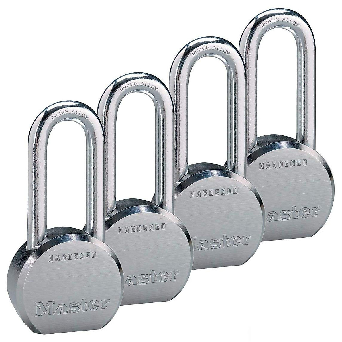 Master Lock - (4) High Security Pro Series Keyed Alike Padlocks 6230NKALH-4 w/BumpStop Technology