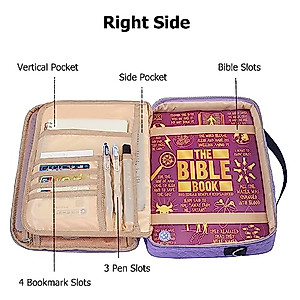 Large Bible Cover, Bible Case for Women, Stylish Bible Case with Adjustable Shoulder Strap, Bible Covers for Women, Bible Bag, Bible Carrying Case for Women