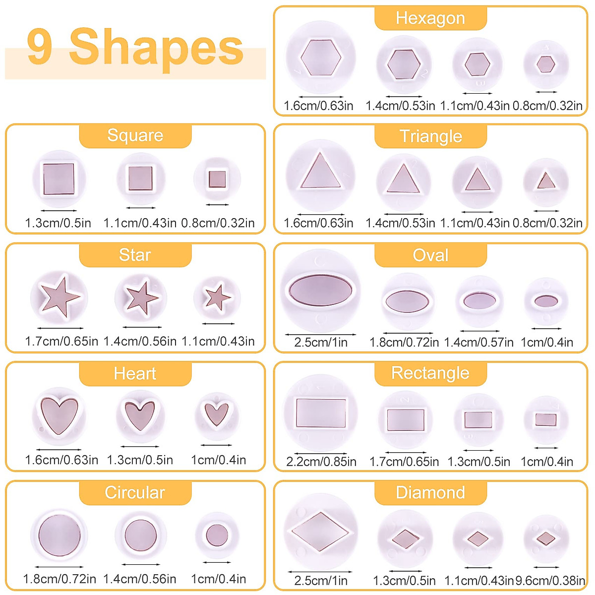 72 PCS Numbers Alphabet Stamps Cake Mold, PAGOW 32 PCS Plastic Cookie Cutter, DIY Baking Tools With 1 Fixing Tool (9 Shape Cutters)