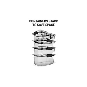 Stoge Rubbermaid Brilliance bundle10-Piece Set, Leak-Proof and Clear Food Storage Containers