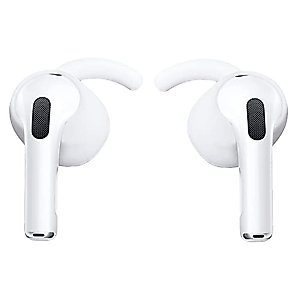 Acediar AirPods Pro Ear Hooks [2 Pairs, White] Covers Compatible with AirPods Pro Anti-Slip Ear Covers Accessories Running, Jogging, Cycling