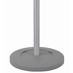 Alba PMWAVE Wavy Coat Tree, Six Hangers/Two Knobs/Four Hooks, Silver Steel/Wood