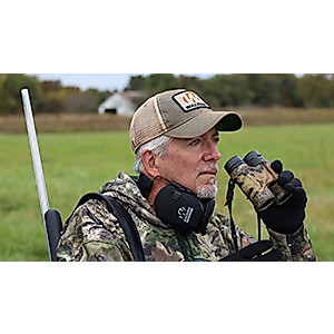Walker's Razor Slim Shooter Electronic Hunting Folding Hearing Protection Earmuffs with 23dB Noise Reduction and Sound Amplification, Dark Earth