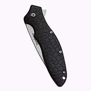 Kershaw Oso Sweet EDC Pocketknife, 3" 8Cr13MoV Steel Drop Point Blade, Assisted Folder Opening with Flipper, Liner Lock System, Black