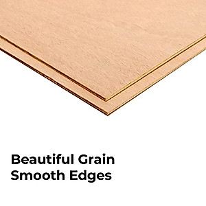 xTool Selected Mahogany Plywood 30 PCS, 1/8" Thin Wood Sheets 12" x 12" A/B Grade Mahogany Wood for Crafts, Laser Cutting & Engraving, Unfinished Wood Pieces for Crafts & for DIY Decorations