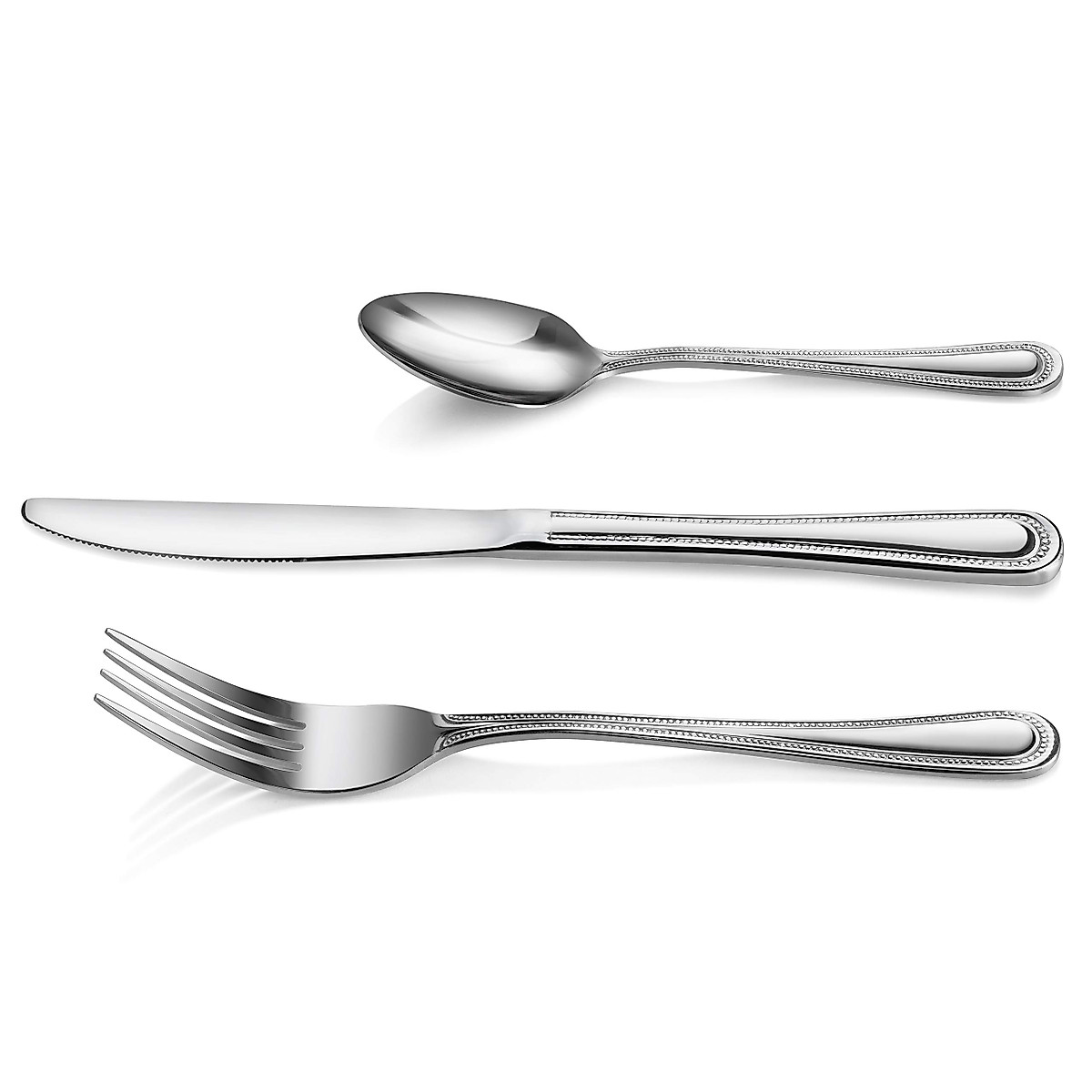 New Star Foodservice Bead Pattern, Stainless Steel, 36-Piece Flatware Set
