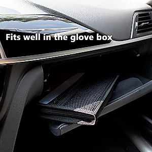 Nicecho Receipt Coupon Organizer, 13 Pockets Small Accordion File Organizer with Rainbow Labels, Small File Folder for Cards Bill Business Document, Zipper Closure, 11 * 6.8 Inches (Black) …