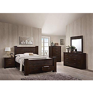 ACME Panang Eastern King Bed w/Storage - 23367EK - Mahogany