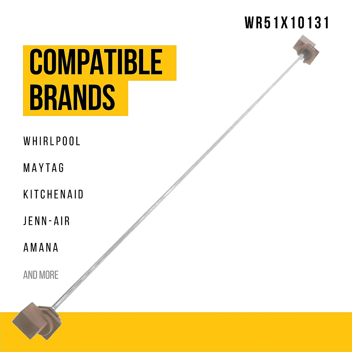PartsBroz WR51X10131 Freezer Defrost Heater - Compatible With General Electric Refrigerator - Replaces AP5736548 3033080 PS5573655 Ultra Durable Replacement