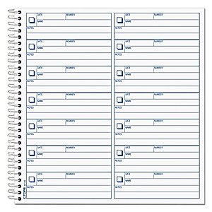 TOPS 44165 Voice Mail Log Book, 8 1/2 X 8-1/4, 1,400-Message Book
