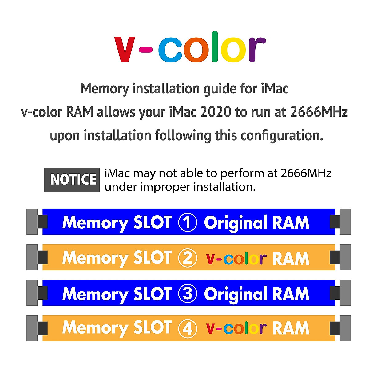 V-Color 16GB(2x8GB) 2666MHz DDR4 Compatible for iMac Retina 5K, 27-inch, 2019 and iMac Retina 5K, 27-inch, 2020 Non-ECC SODIMM Laptop Memory Ram Upgrade PC4-21300 CL19 260-PIN 1.2V (TN48G26S819K-VC)